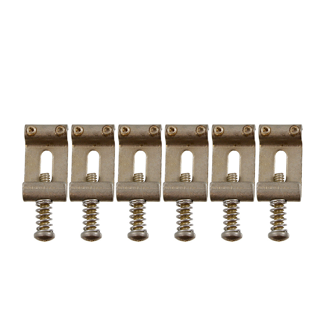 Allparts Vintage-Style Bridge Saddles for Stratocaster® — Allparts Music